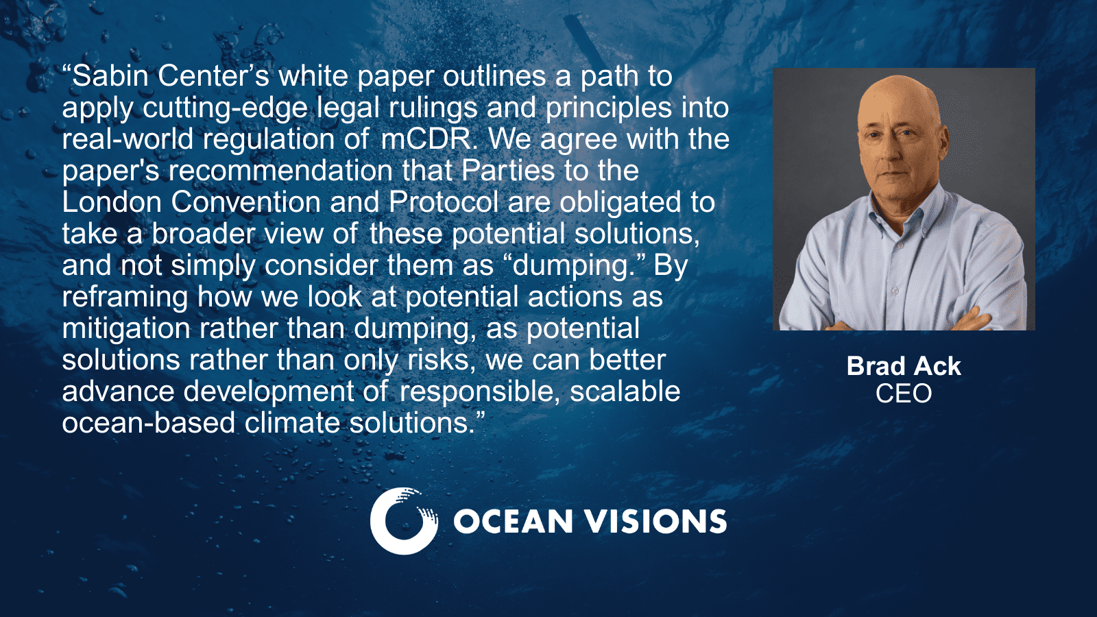 Rethinking the London Convention and Protocol Governance of mCDR in ...